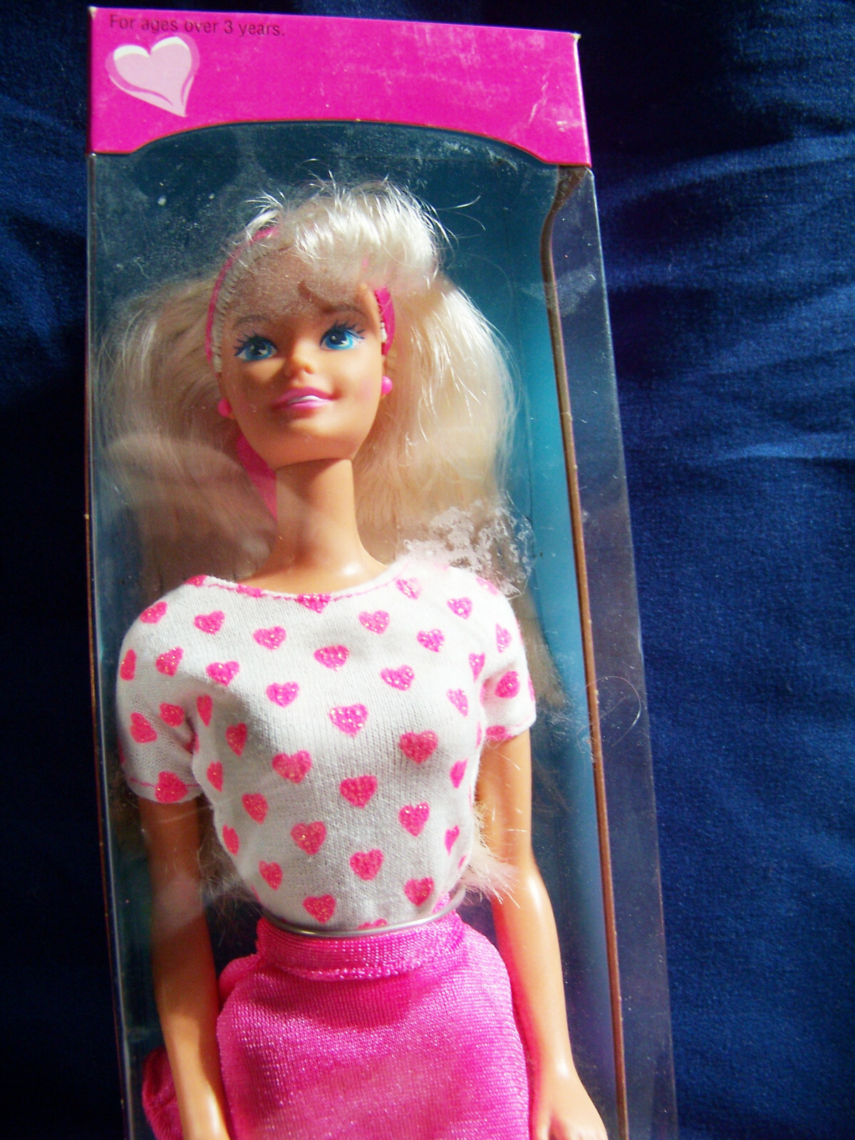 Vintage Barbie Doll PRETTY HEARTS BARBIE 1995 Mattel #14473 New in Box ...