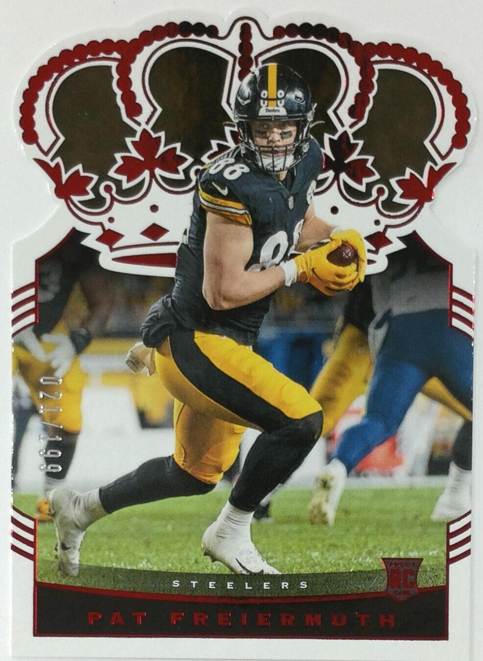 2021 Panini Chronicles - Crown Royale Rookie Pat Freiermuth #CR-23 Red ...