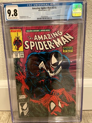 Amazing Spider-Man #316 CGC 9.8 Todd McFarlane Cover & Art (Venom ...