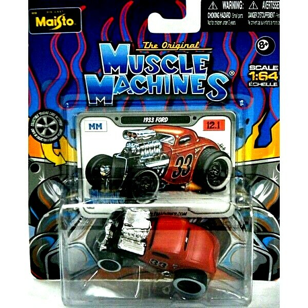Maisto The Original Muscle Machines Series 1933 Ford 1/64 Scale Diecast ...