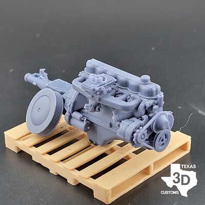 Clifford 4bbl Ford 300 Inline 6 model engine resin 3D printed 1:24-1:8 ...