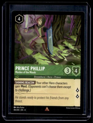 Disney Lorcana Ursula's Return Prince Phillip Warden of the Woods Non ...