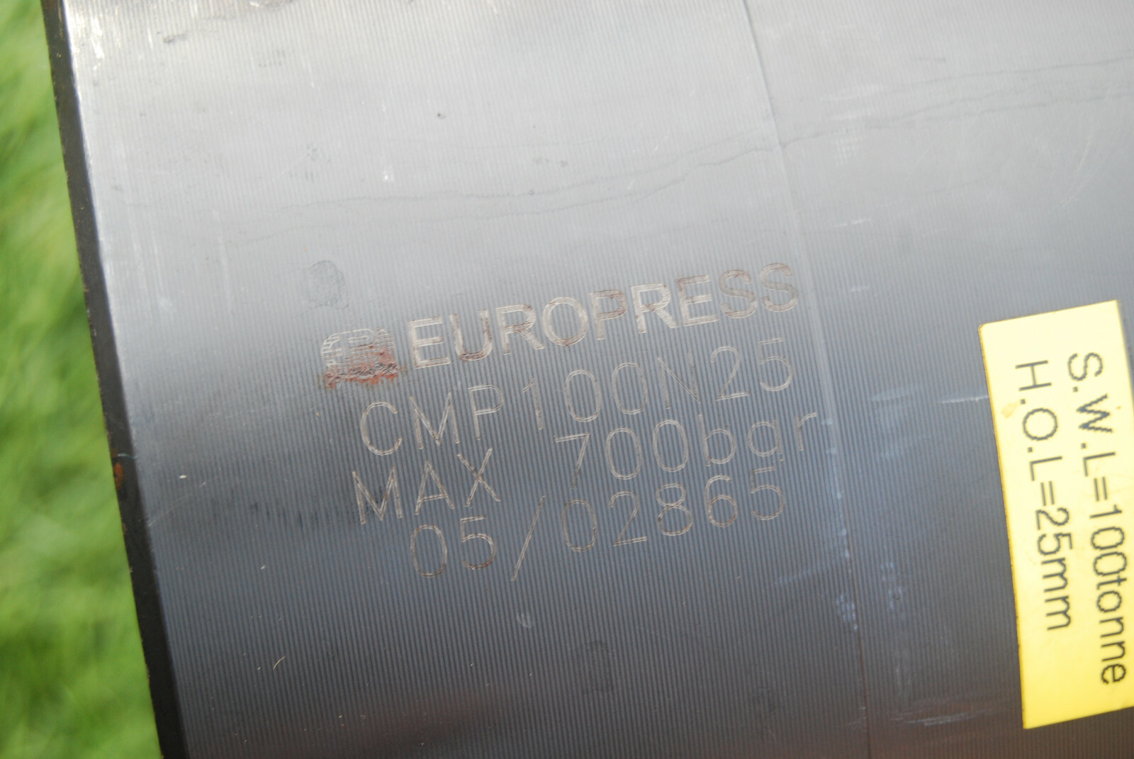 Europress CMP100N25 100 tonne 25mm stroke Low Profile Hydraulic ...