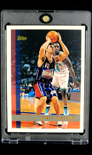 1997 Topps #108 Matt Maloney Houston Rockets Basketball Card *Great ...