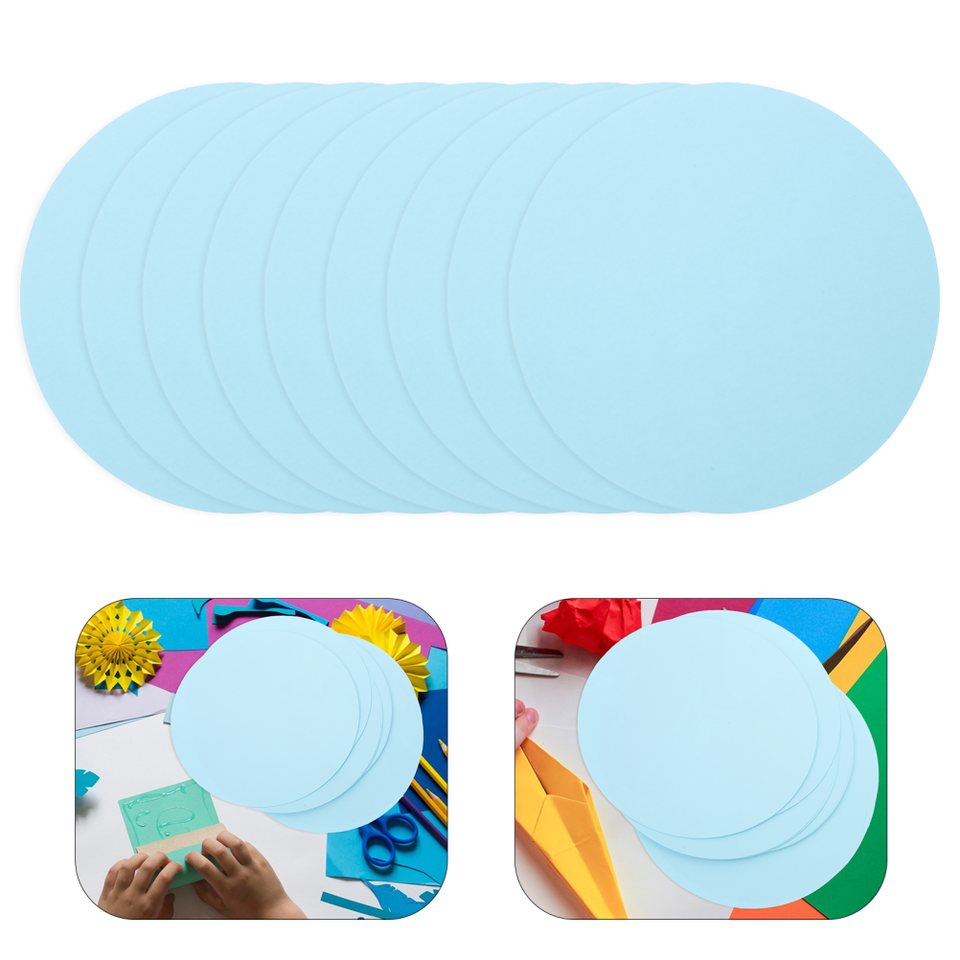 20 Pcs Blank Drawing Paper Cardstock Artist Cardboard Circle Painting ...