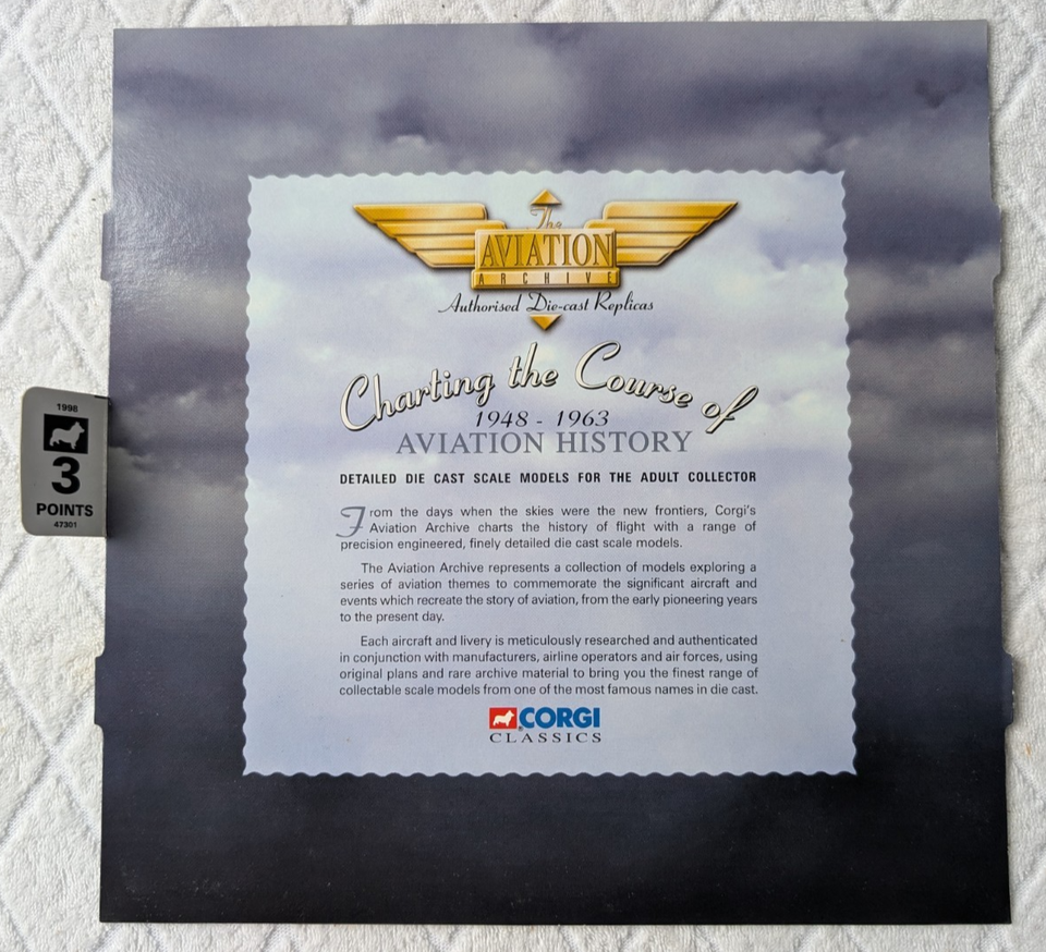 Corgi Avro Lancaster Battle of Britain 47301 1st Edition Scale 1/144 ...