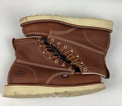 Thorogood 814-4200 Men's 6" Leather Moc Soft Toe Work Boots Brown Size ...
