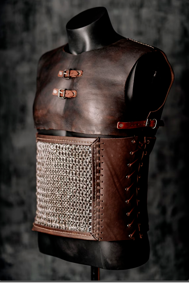 Halloween The Witcher Geralt of Rivia Costume Leather Chainmail Armor ...