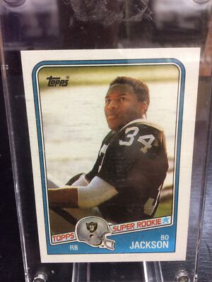 1988 Bo Jackson Topps Super Rookie Football Card Mint | eBay
