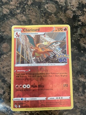 Pokémon TCG Charizard Pokemon GO 010/078 Holo Holo Rare | eBay