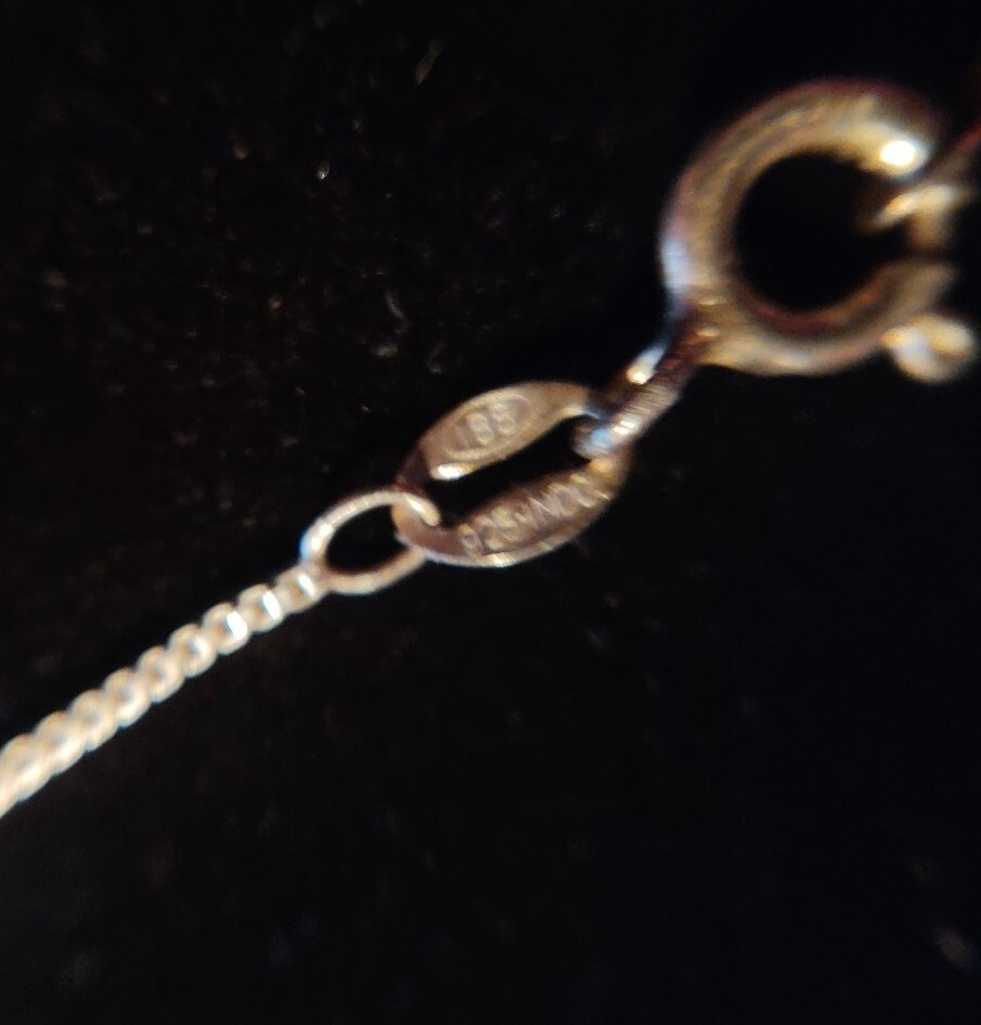 925 Sterling Silver Ibb Box Chain, With A 925 Pendant With Pink Stone ...