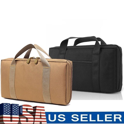 Tactical Pistol Soft Case Hunting Shooting Range Gun Handgun Magazine ...