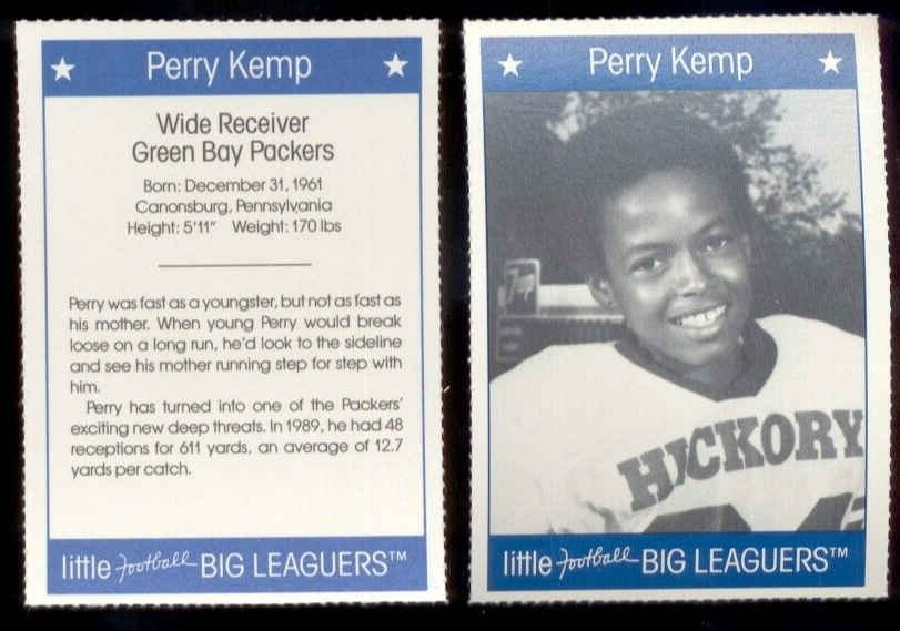 1991 Little Big Leaguers PERRY KEMP Green Bay Packers Card | eBay