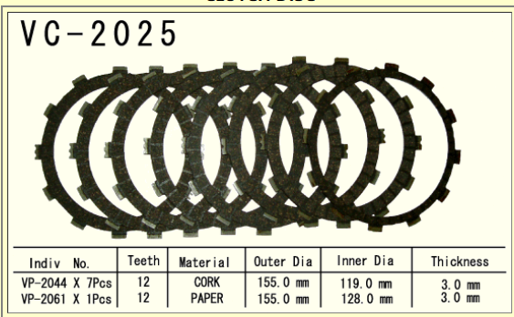 LOPOR Fibrous Clutch plate kit For YAMAHA YFM700R YFZ45 45004-06 06-18 ...