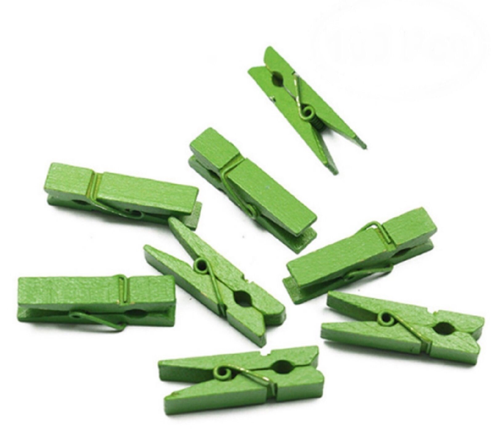 Small Craft Wooden Peg Clip Hanging Multiple Colours Card Wedding Photo ...