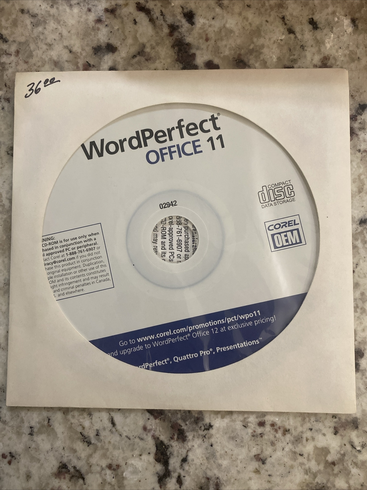 Corel WordPerfect Office 11 Upgrade Word Processing Spreadsheets ...