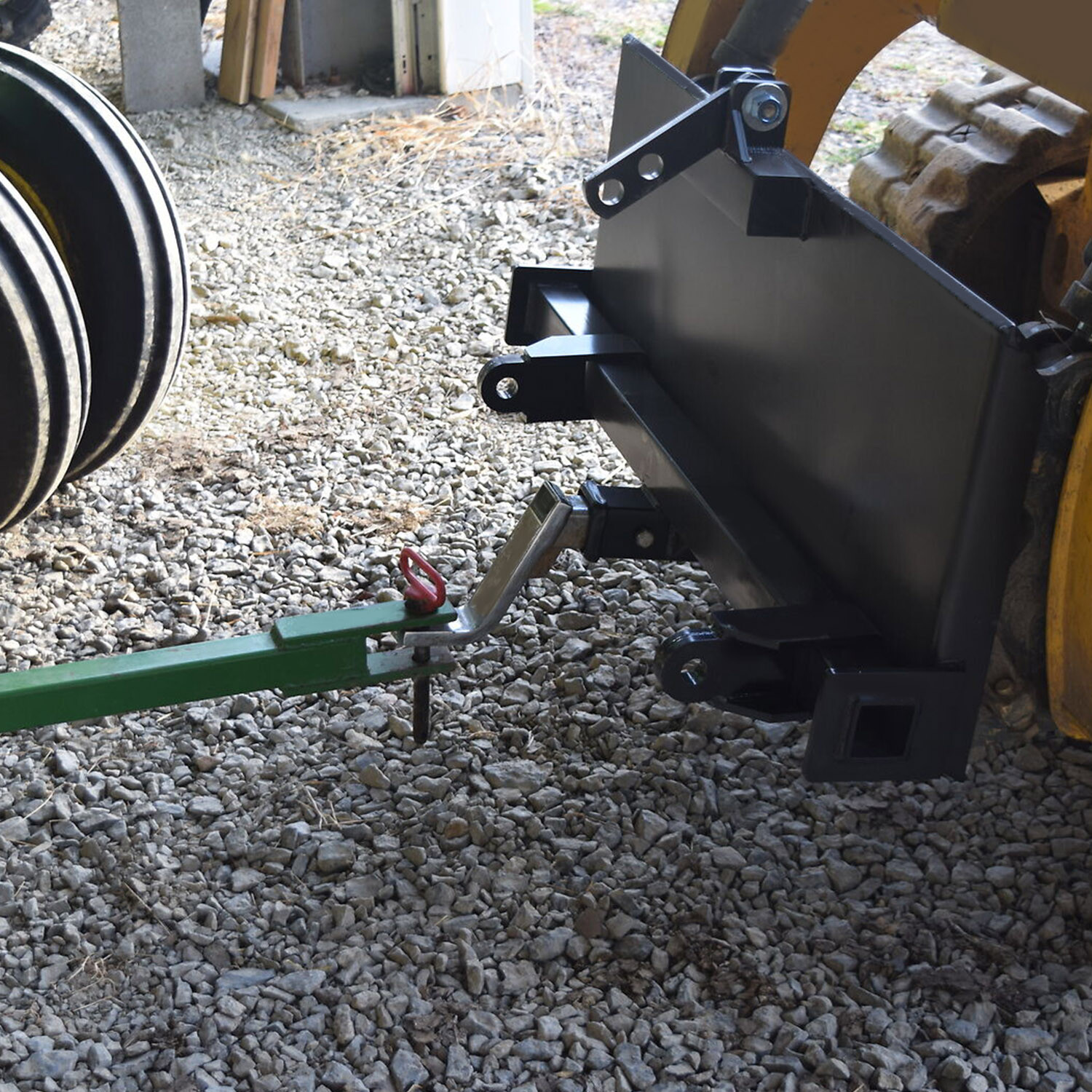 3 Point Attachment Adapter Hitch Adjustable Width Skid Steer Loader ...
