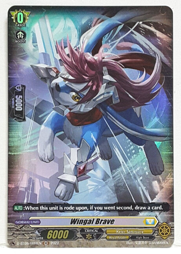 Bushiroad Cardfight Vanguard Wingal Brave D-BT05/H44EN H Keter ...