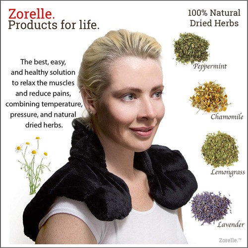 ZORELLE Heating Pad for Neck and Shoulders: Heated Neck Wrap & Compress ...