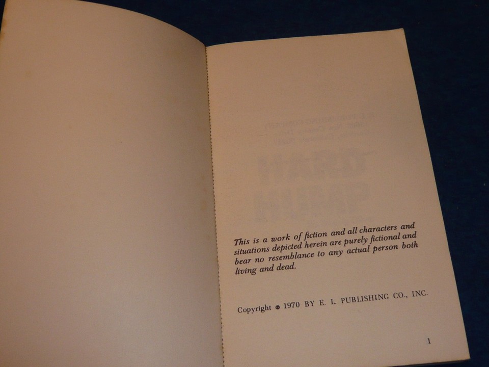 Lot of 5 Vintage E.L. PUBLISHING Erotic Adult Pulp Sleaze Paperbacks ...