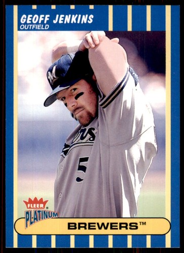 2003 Fleer Platinum Geoff Jenkins Milwaukee Brewers #193 MLB Baseball ...