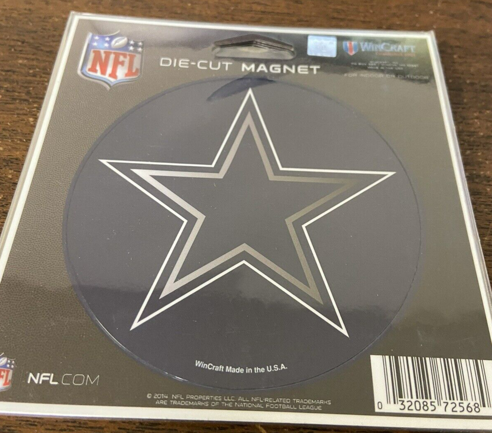 Dallas Cowboys NFL Die Cut Magnet Decal 5" x 3.5" By Win-Craft | eBay