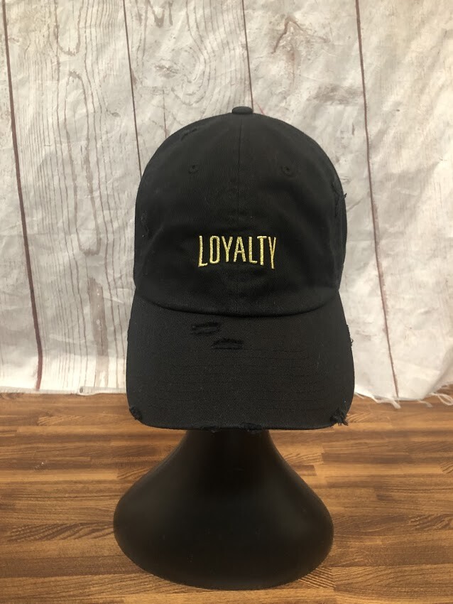 KBETHOS Fashion Black Baseball - LOYALTY - Cap Ripped Destroyed ...