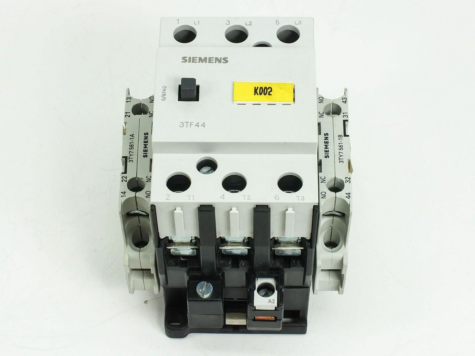 Siemens+3tf4422-0a+Contactor+With+Aux%27s+Coil+120v for sale online | eBay