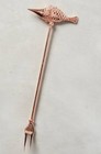 Anthropologie SHIPWRIGHT BAR FISH FORK Hand Made Brass Tools 8" Copper ...