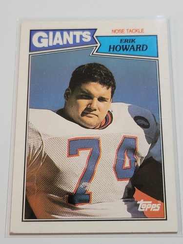 ERIK HOWARD 1987 Topps Rookie #29. GIANTS | eBay