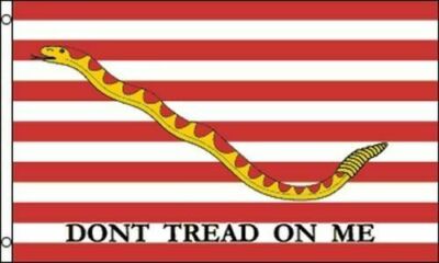 First Navy Jack Flag 3x5 ft Don't Tread on Me Rattlesnake US Naval ...