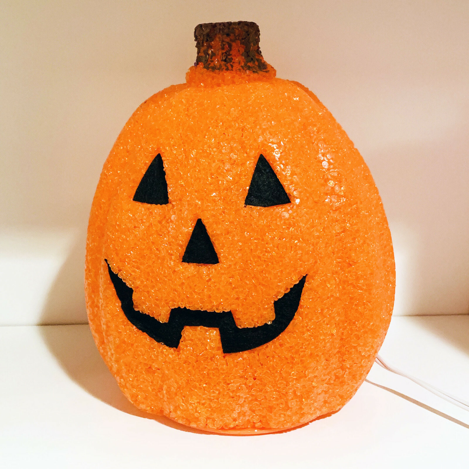 Halloween Lighted Electric Window Pumpkin | eBay