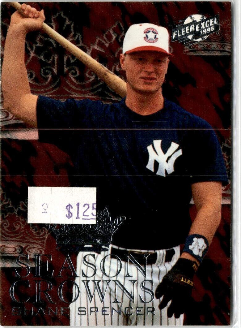1996 Fleer Excel Seasons Crowns Shane Spencer Baseball Card Yankees | eBay