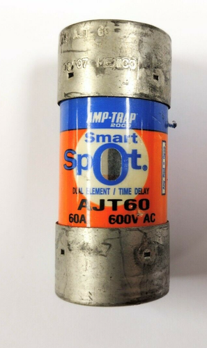 FERRAZ SHAWMUT AJT60 FUSE 60A 600VAC CLASS J SMART SPOT DUAL ELEMENT ...