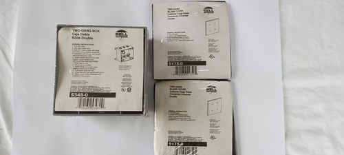 Bell Two Gang Box 5348-0 (1) + Bell Two Gang Cover 5175-0 (2) Wet ...