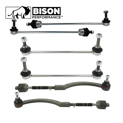 Bison Performance 6pc Front Rear Sway Bar Link Tie Rod End Kit For Mini ...