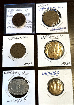 6 Chicago, Illinois Tokens ~ Lot #1 | eBay