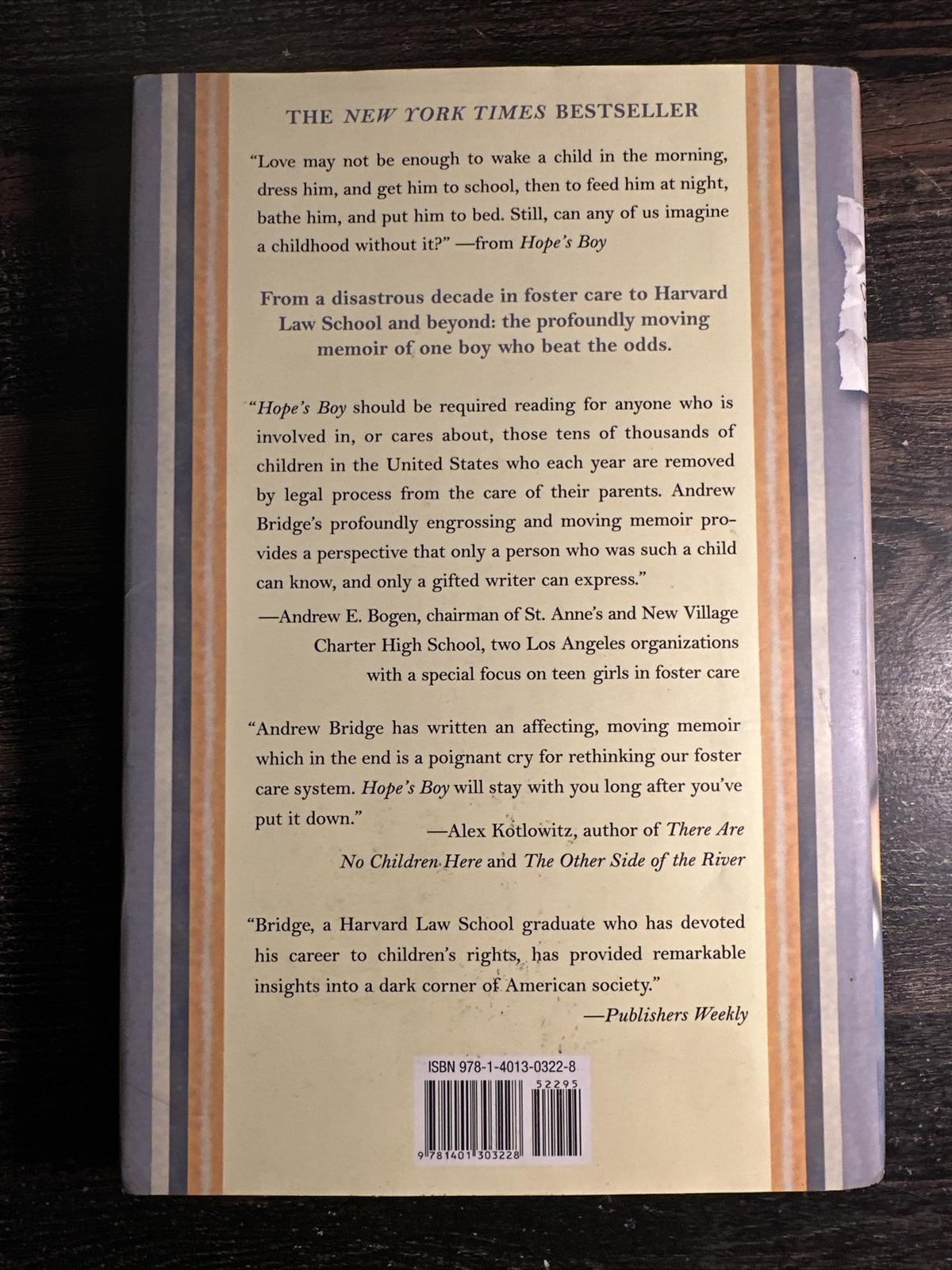 Hope's Boy : Autographed By Andrew Bridge (2008, Hardcover ...