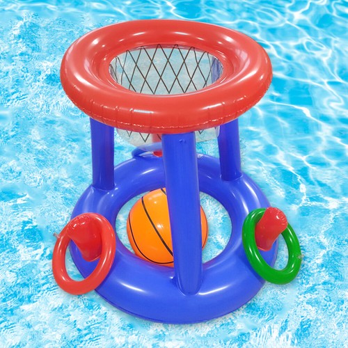 Floating Basketball Hoop PVC Kids Adults Interactive Beach Fun Summer ...
