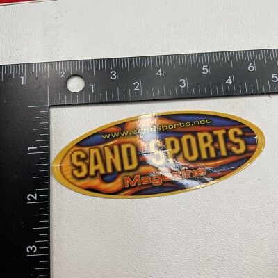SAND SPORTS MAGAZINE Advertising Sticker / Decal 19K5 | eBay