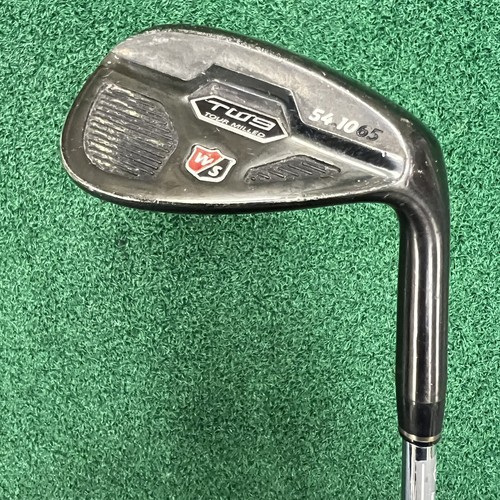 Wilson Staff 54-10 TW9 Wedge Tour Milled Black Sand Steel Wedge Flex ...