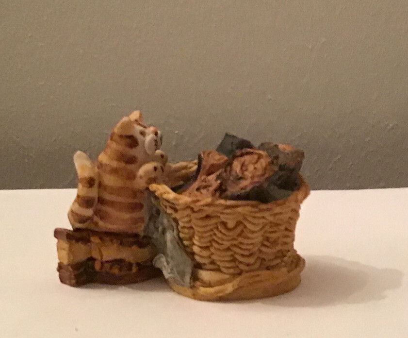 Peter Fagan Colour Box Fireside Friend Cat Log Basket | eBay