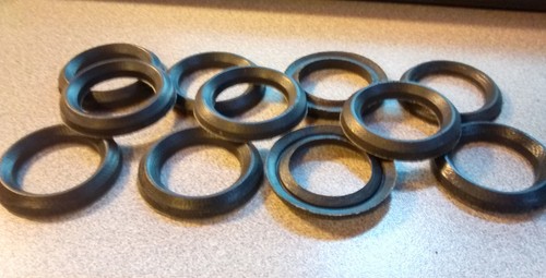 Lot of 11, Viton Packing V-rings 1-5/8" OD x 1-1/8" ID x 1/4" Thick ...