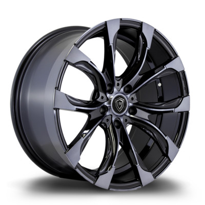 4 ~ 20x10 White Diamond K9534 Black Smoke Wheels 5x139.7 fits 5-LUG ...