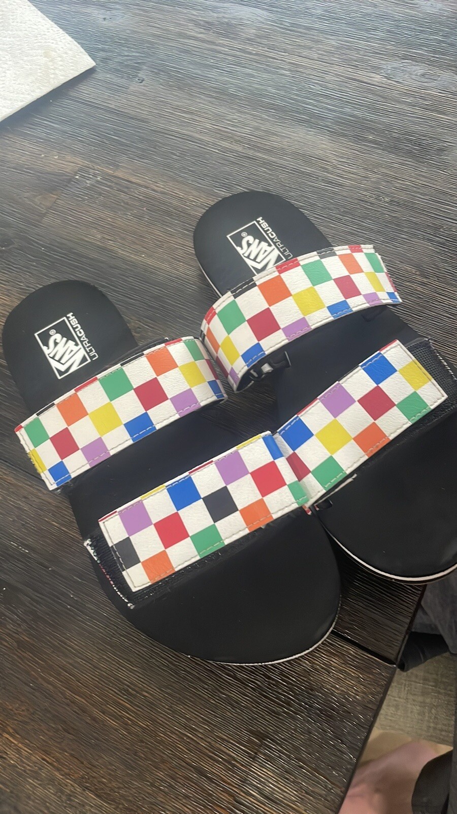 VANS Cayucas Slider Sandal Checkerboard Multicolor Pr… - Gem