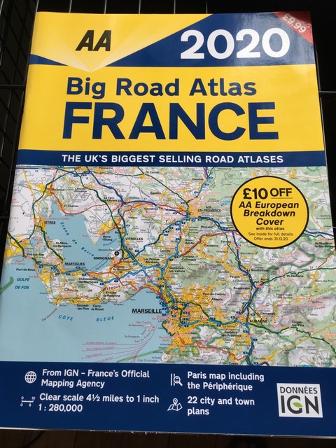 AA France Big Road Atlas Map 2020 France's Clearest Mapping With 22 ...