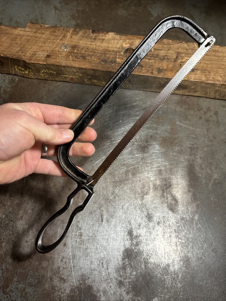 Antique Cast Iron Hack Saw Maybe Amputation Saw For Field Medics | eBay ...