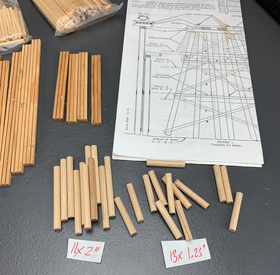 HO Campbell Scale Models Tall Curved Trestle All Radii Craftsman Kit ...