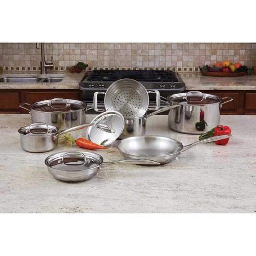Maxam 12pc 3-ply Clad T304 Stainless Steel Cookware Set for sale online ...