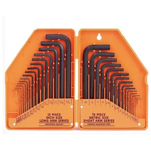 30Pcs Hex Key Metric Allen Keys With Torque Handle Set Allen Wrench Set ...